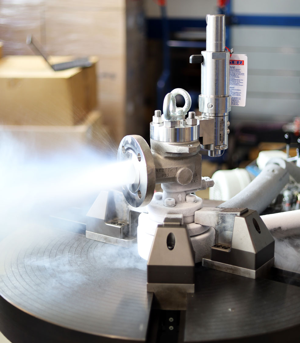 LESER developed new cryogenic functional testing of safety valves under ...